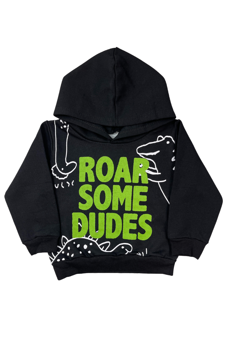 Conjunto Inverno Menino Roar Some Dudes Preto - Orango Kids